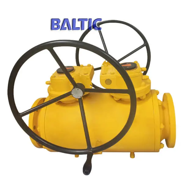 ASME B16.34 DBB Ball Valve, ASTM A182 LF2, 8 x 6 Inch, 150 LB, RF - Baltic