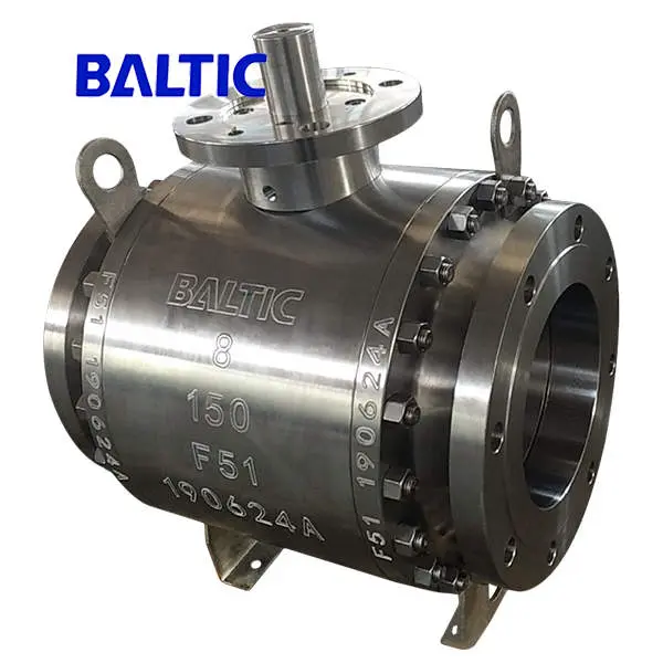Duplex Steel Ball Valve, ASTM A182 F51, 8 Inch, Class 150 LB, RF - Baltic