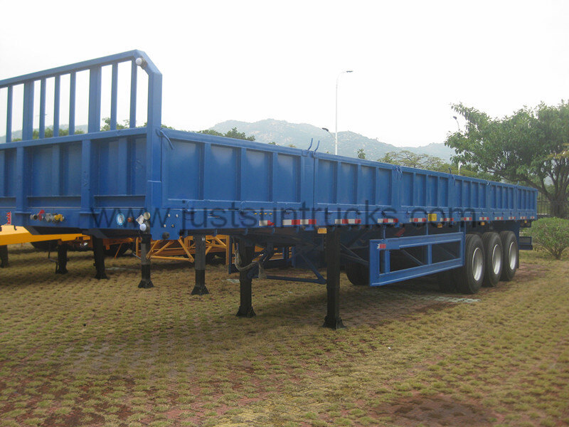 Tri-axle Dropside Trailer, 40ft, GVWR 48 Ton, Payload 40 Ton - Topper