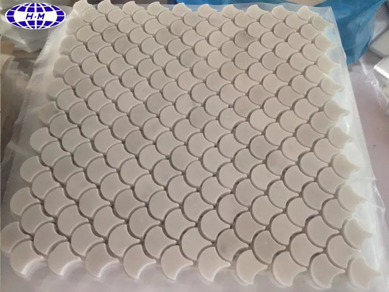 Fish Scale Marble Mosaic Tiles Factory, Carrara Shell Mosaic | ASIAN STONE