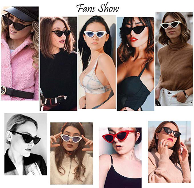Custom Vintage Polarized Fashion Womens Cat Eye Sunglasses Jiayu