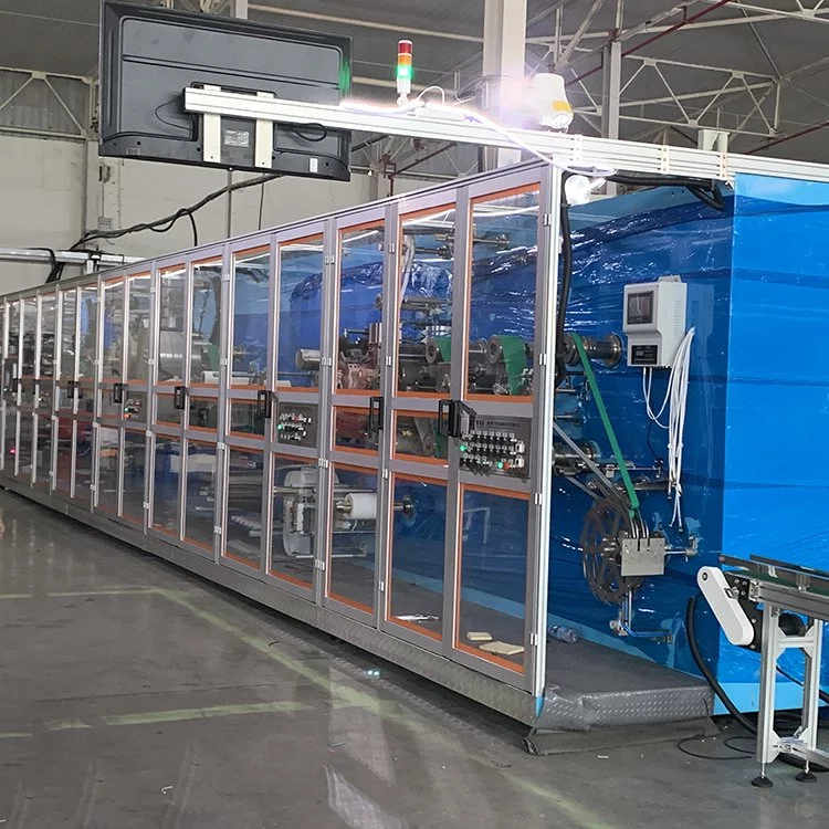 PLC Control Full Servo Sanitary Napkin Production Line - Topper