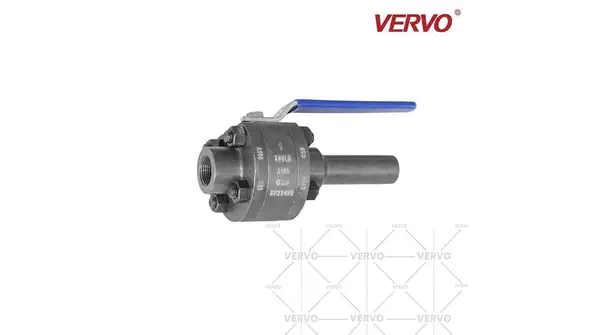 Forged Ball Valve with Nipple NPT End, A105, 1 Inch, 800 LB | Vervo