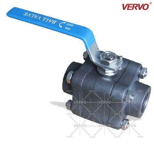 Soft Seated Ball Valve, 3PC, ASTM A105, 3/4 IN, 600 LB, NPT - Vervo