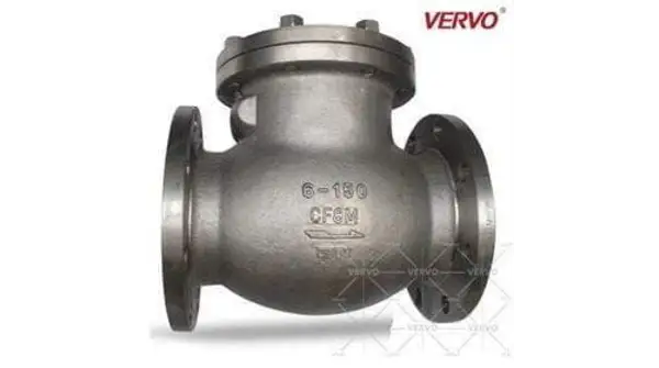 ASTM A351 CF8M Swing Check Valve, 6 Inch, 150 LB, API 6D | Vervo