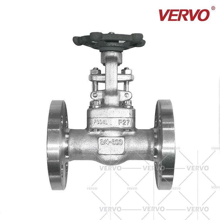 Válvula de compuerta ASTM A182 F304L, 3/4 pulgadas, 300 LB - Vervo