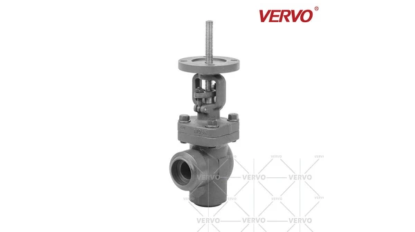 Electric Polished Rod Angle Globe Valve, 2IN, 300 LB, A105N | Vervo