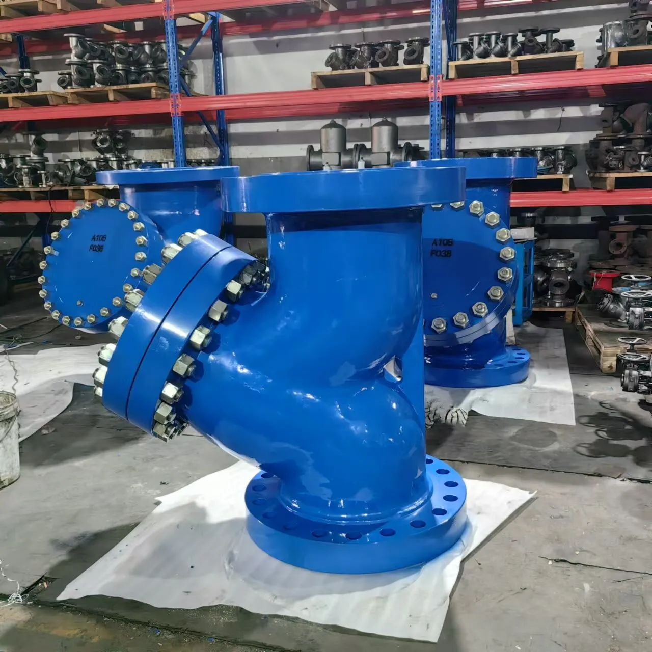 ASME B16.34 Y Strainer, 6 Inch, 150 LB, ASTM 216 WCB, RF - Vervo