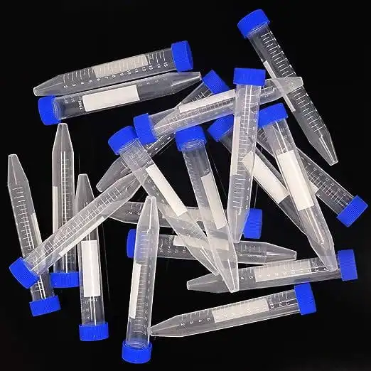 15 ml PP Plastic Lab Centrifuge Tubes with Screw Cap - Pulse