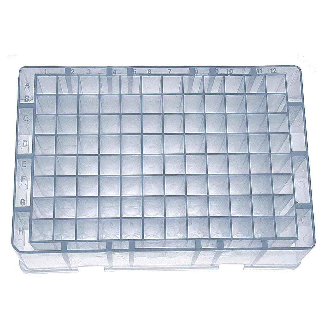 96 Wells Deep Well Plate, Round Bottom, Transparent, 1.2 ml - Pulse