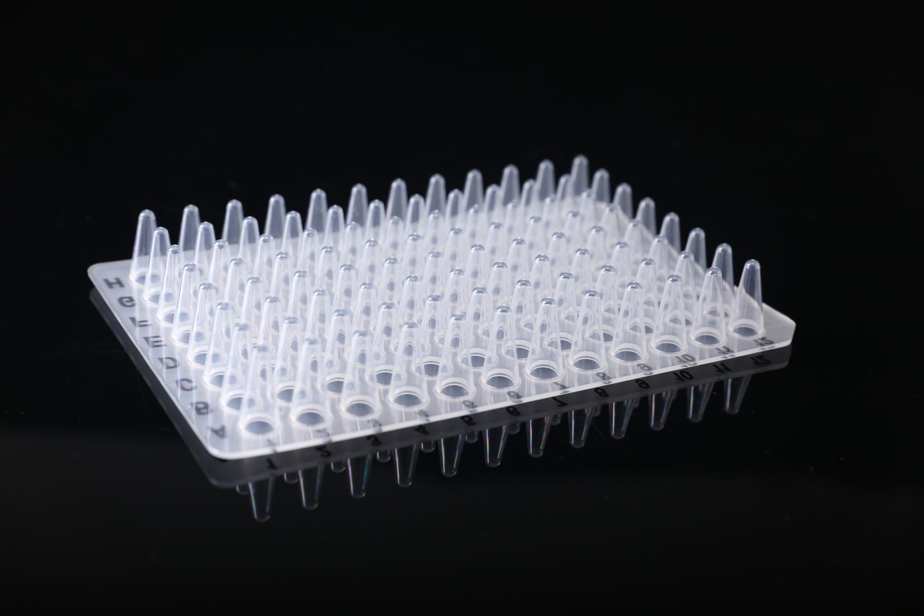0.1ml PP Plastic PCR Plates, Transparent, Raised Rim - Pulse