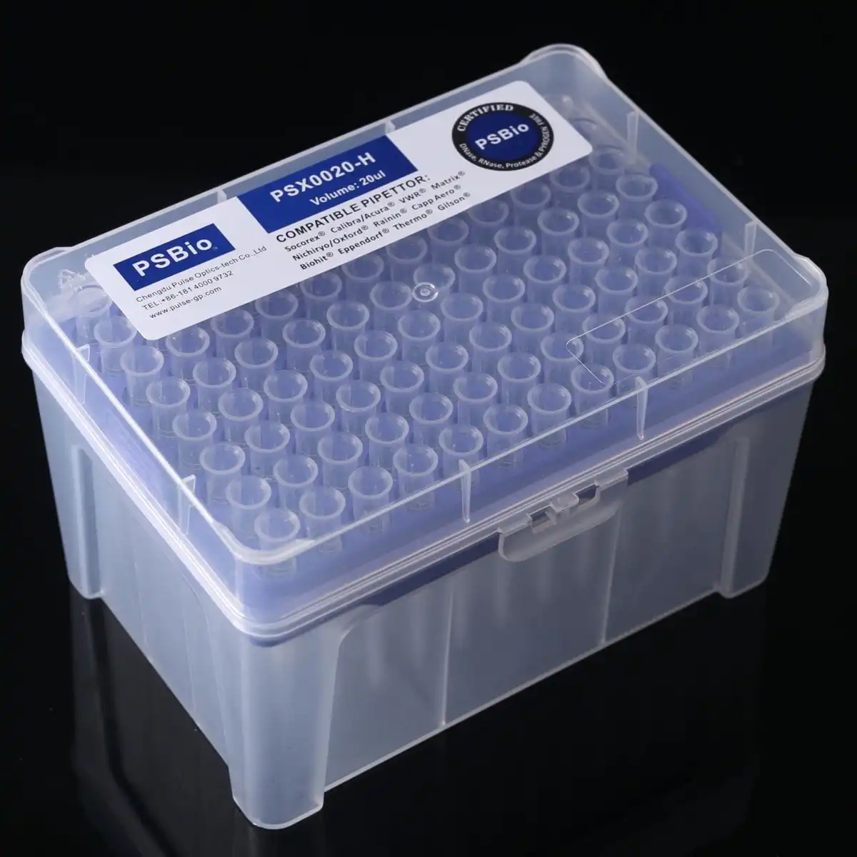 Laboratory Sterile Plastic Liquid Pipette Tips, 1000 µL - Pulse