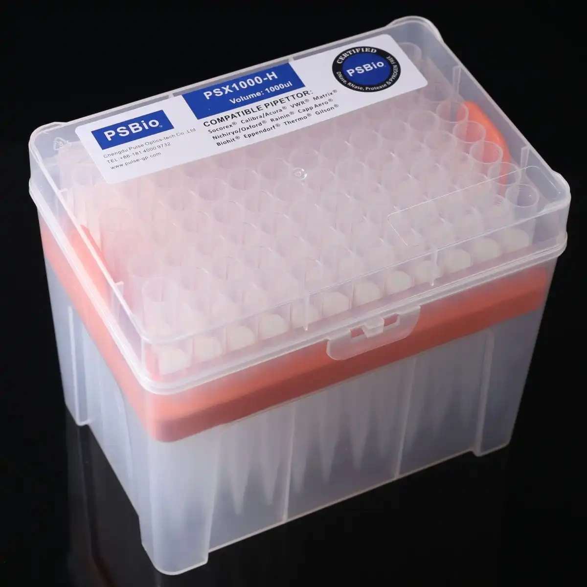 1000µl Universal Filtered Pipet Tips, Polypropylene - Pulse