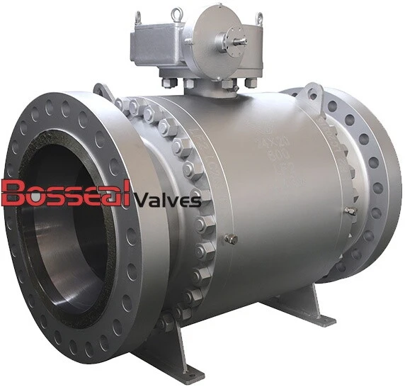 ASTM A350 LF2 Trunnion Ball Valve, 6 Inch, 600LB, API 6D, RF - Bosseal