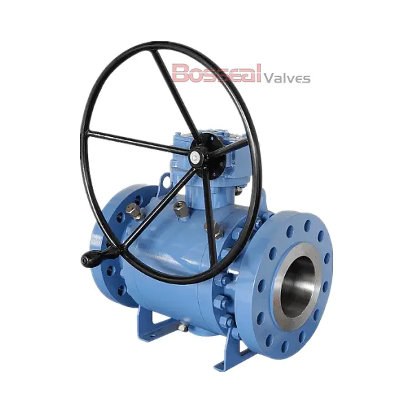 Class 2500 LB Trunnion Ball Valve, A350 LF2, 26 IN, BS 5351 - Bosseal
