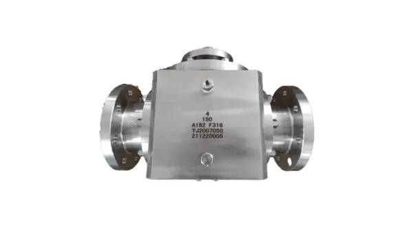 T Port 3-WAY Ball Valve, ASTM A182 F316, 4 Inch, 150 LB, RF | Bosseal