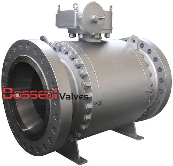 3-Piece Ball Valve, ASTM A350 LF2, API 6D, 48 IN, CL150, RF - Bosseal