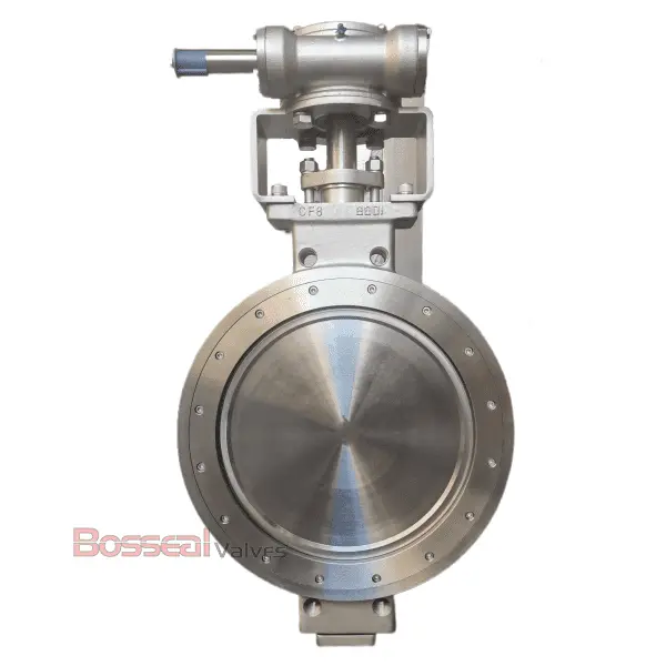 EN 593 Soft Seated Butterfly Valve, A351 CF8, 24 IN, 150 LBS - Bosseal