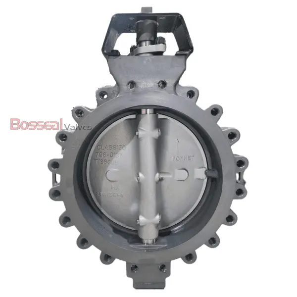 RPTFE Seated Butterfly Valve, ASTM A890 5A, 150 LB, 40 Inch - Bosseal