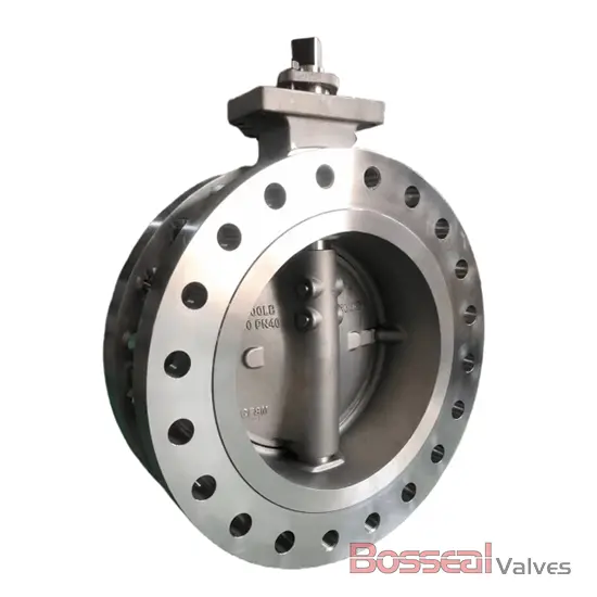 API 609 ASTM A351 CF8M Butterfly Valves, CL300, 4 IN, Flanged - Bosseal