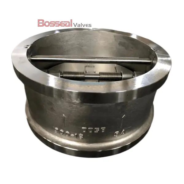 4 Inch Dual Check Valve, ASTM A351 CF8M, 600 LB, API 594, 6D - Bosseal