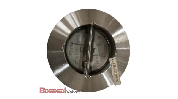 Spring Loaded Dual Plate Check Valve, 14 IN, 150 LB, A216 WCB | Bosseal