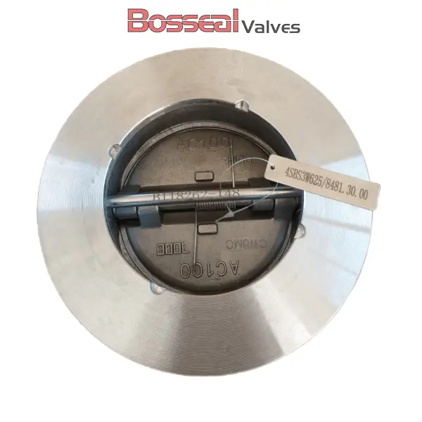 API 594 Dual Plate Check Valve, 2 IN, 150 LB, ASTM A216 WCB - Bosseal