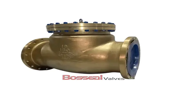 API 594 Bronze Check Valve, C95800, 10 Inches, CL300, BB, RF | Bosseal