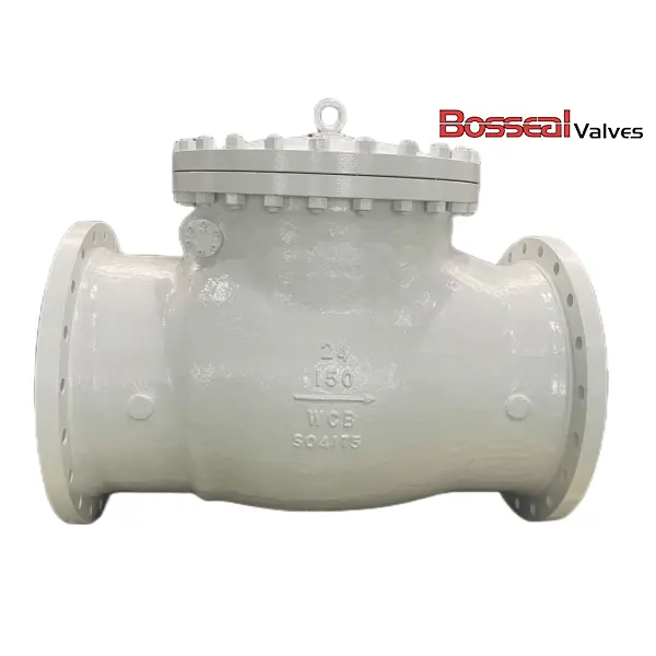 API 6D Swing Check Valve, 2 IN, ANSI 300, ASTM A351 CF8, RF - Bosseal