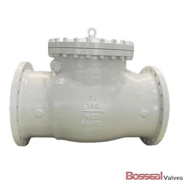 600 LB Swing Check Valves, 3 Inch, CF8M, DN80, BS 1868, RF - Bosseal