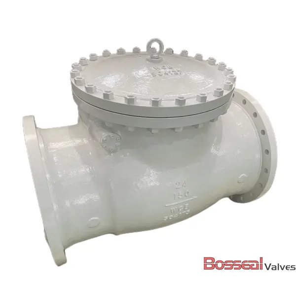 Stainless Steel Swing Check Valve, 600 LB, API 594, 4 IN, RF - Bosseal