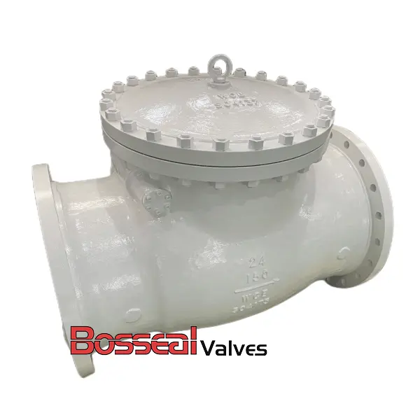 BS 1868 Swing Check Valve, ASTM A351 CF8, 42 IN, ANSI 600, RF - Bosseal