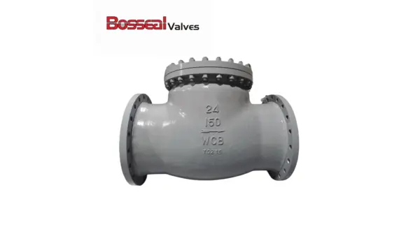 API 594 Swing Check Valve, 24 Inch, 150 LB, ASTM A216 WCB, RF | Bosseal