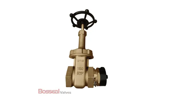 MSS SP-80 Bronze Gate Valve, C83600, 3/4 IN, 300 LB, NPT - Bosseal