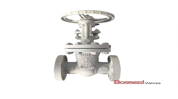 ASTM A352 LCC Gate Valves, API 600, 4 IN, 150 LB, OS&Y, RF | Bosseal
