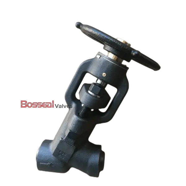 API 602 Y Globe Valve, ASTM A182 F22, CL 2680, 3/4 IN, BW - Bosseal