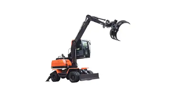Wheeled Grab Excavators for Timber Wood Handling Machines | TOPPER