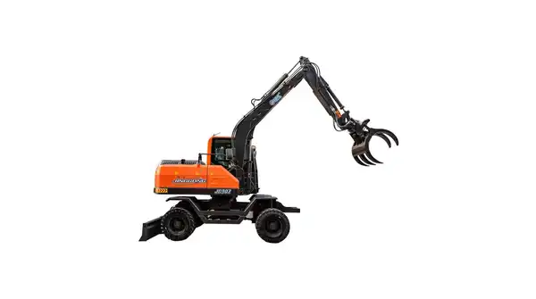 Wheeled Rotating Grabs Excavator, Grab Max Open 1500 mm - TOPPER