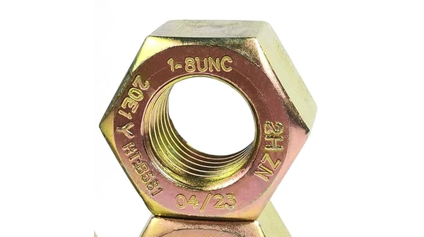 API 20E BSL 1 Heavy Hex Nut, ASME SA194 2H, 1 Inch, 8 UNC | China Topper