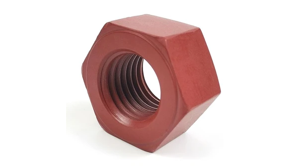 Red Teflon Coated Hex Nut, ASTM A194 Grade 7M, Class 6H, M20 | China Topper