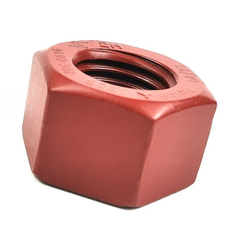 Xylan Coated Heavy Hex Nut, ASTM A194 2H, Red PTFE, 7/8 Inch - China Topper