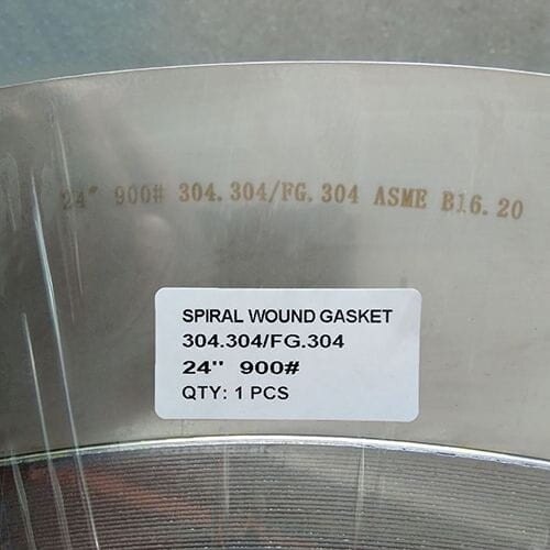 Spiral Wound Gasket For Flange, ASME B16.20, 24 Inch, 900 LB - China Topper