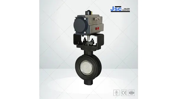 Pneumatic Actuated Butterfly Valve, API 609, A216 WCB, 6 IN | JSC
