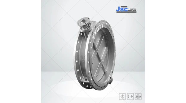 SS 321 Butterfly Damper, DN800, PN1, Bare Stem, Flange Ends | JSC