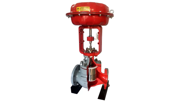 Pneumatic Labyrinth Cage-guided Control Valve, Balanced Trim - Topper