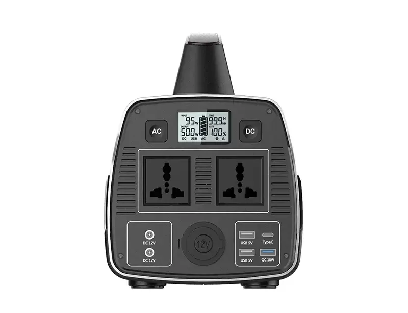 500W Portable Power Station, 518Wh/140000mAh, 2 AC Sockets - LiCB Charge