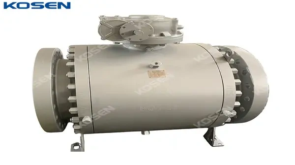 Forged Steel Trunnion Ball Valve, API 6D, ASTM A105N, 16 IN | Kosen