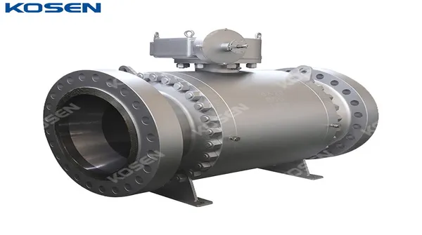 ASTM A350 LF2 Trunnion Ball Valve, API 6D, 24 * 20 IN, CL600 | Kosen