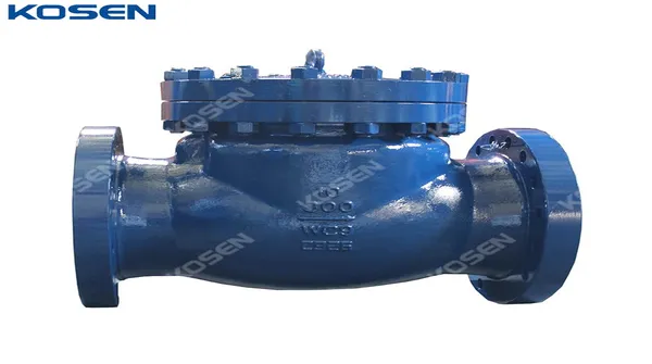 ASTM A217 WC9 Swing Check Valve, BS 1868, 10 Inch, CL300, RF | Kosen