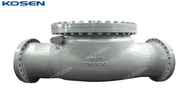 DIN 3356 Swing Check Valve, ASTM A216 WCB, DN900, PN25, RF | Kosen